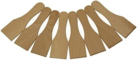 Wooden Raclette Spatula Set of 8 – Smooth Beechwood Scrapers Safe for ...