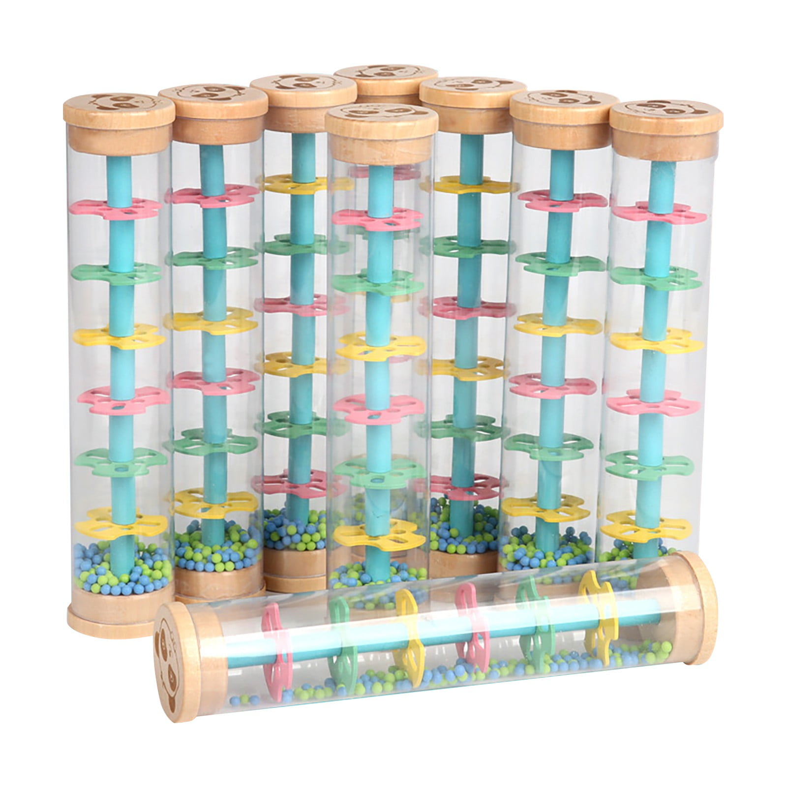 Wooden Rain Stick Visual and Sound Stimulation Early Learning Fine ...