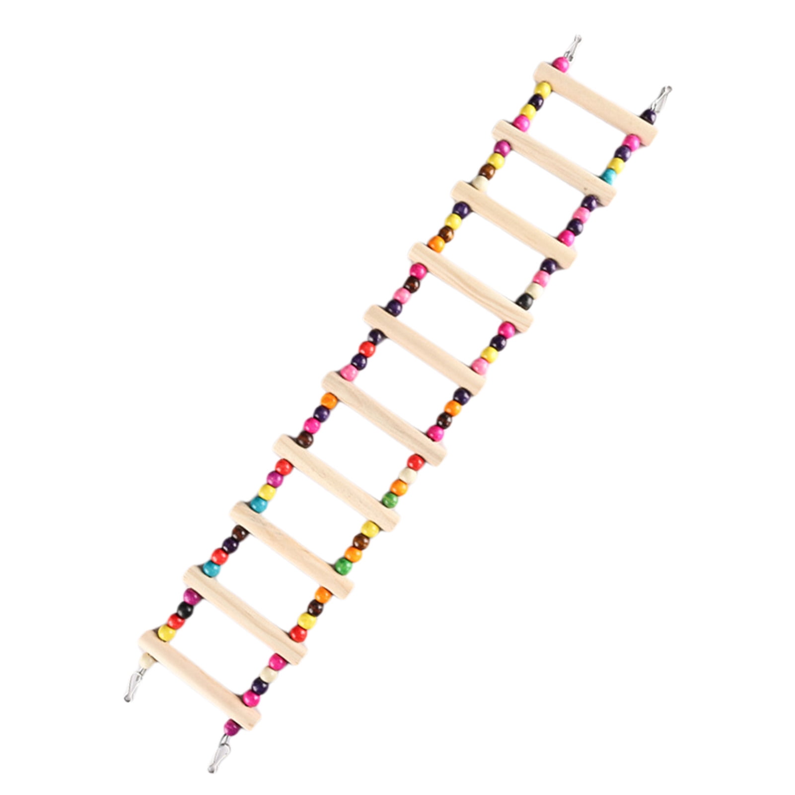 Wooden Rainbow Bridge Pet Ladder - Fun Training Swing Toys for Birds ...