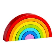 TickiT Wooden Rainbow Architect Triangles - Set of 7 - Walmart.com