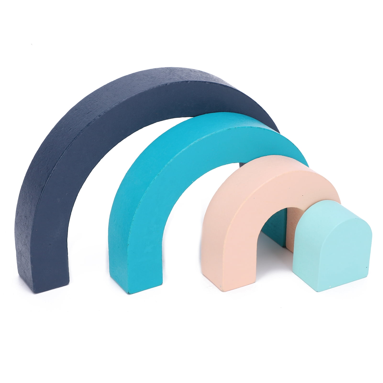 Wooden Rainbow Stacker Toys,Rainbow Stacker Toy,Montessori Baby Sensory ...