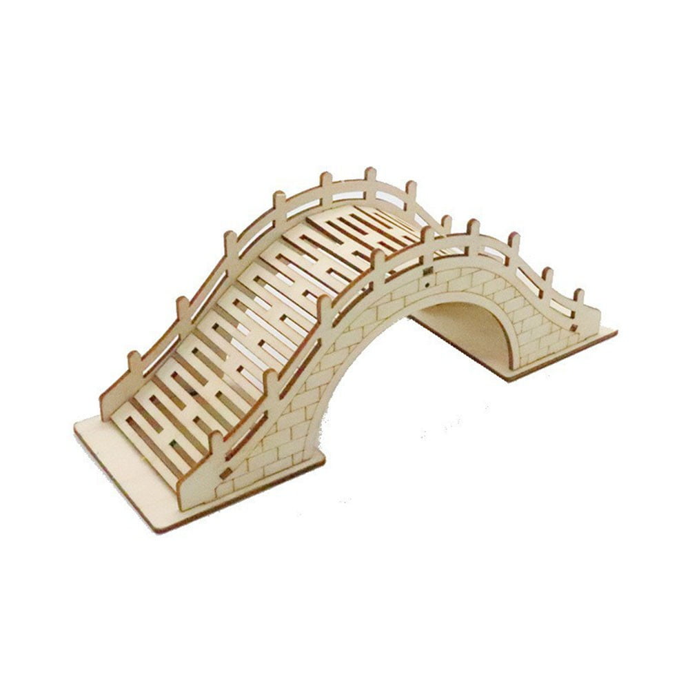 Wooden Ramp Bridge Toy Car Ramp Diy Graffiti Wooden Arch Bridge ...