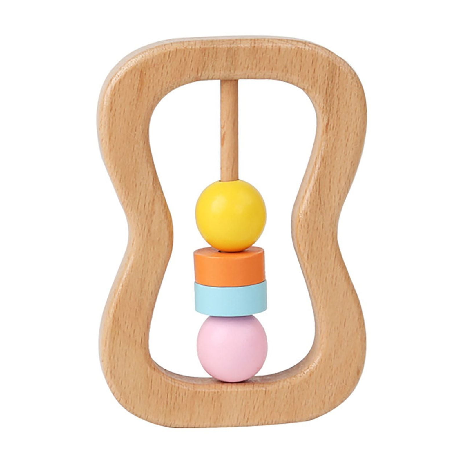 Wooden Rattle Musical Instrument Percussion Toy For Kids Natural ...