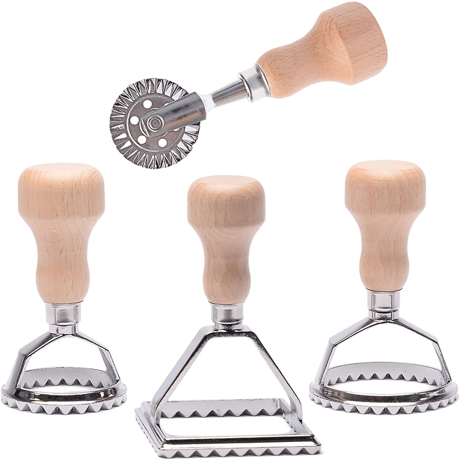 Wooden Ravioli Cutter Set - Perfect Pasta Pastry Tools for Ravioli ...