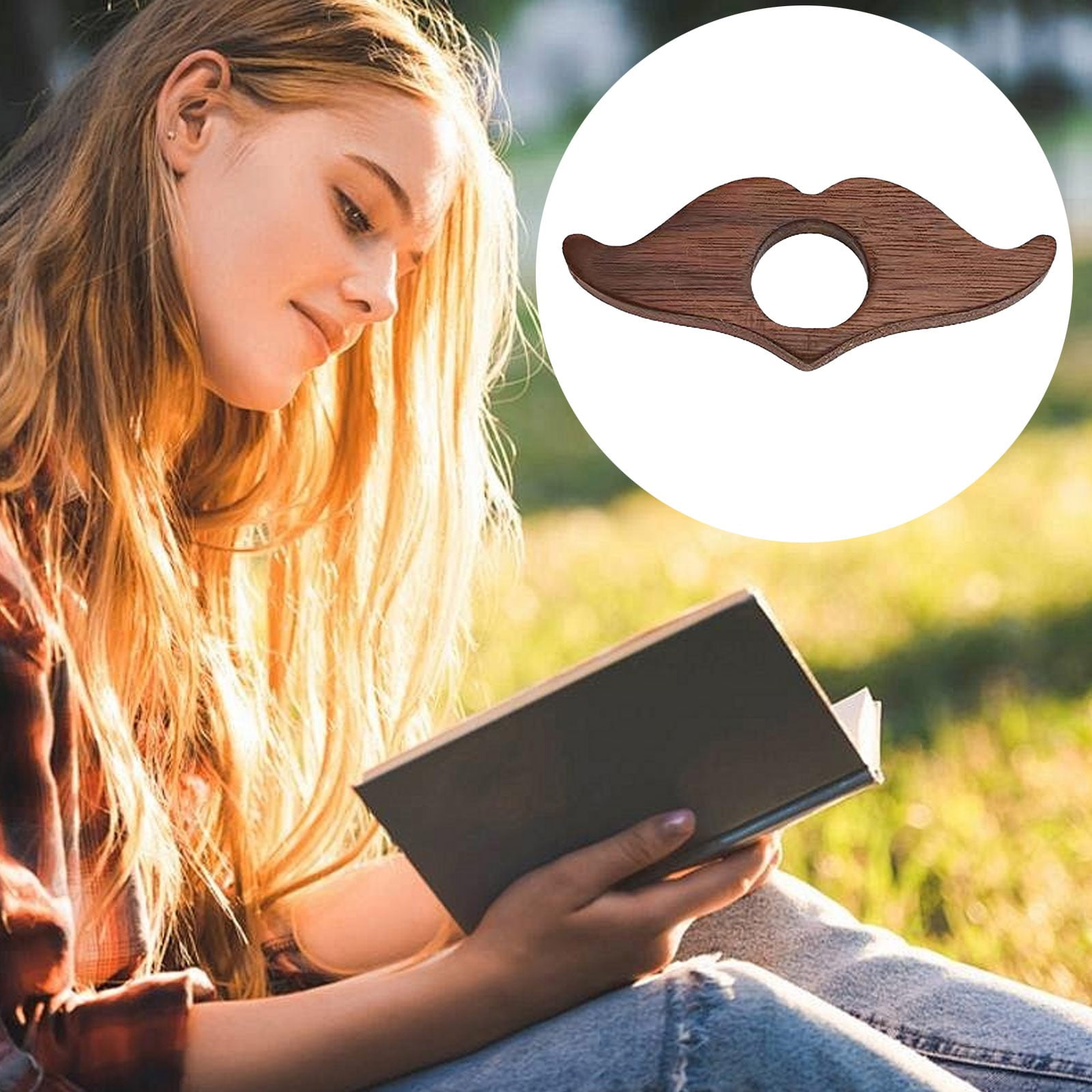 Easeky Wooden Reading Ring Clearance! Wooden Reading Ring Book Buckle ...