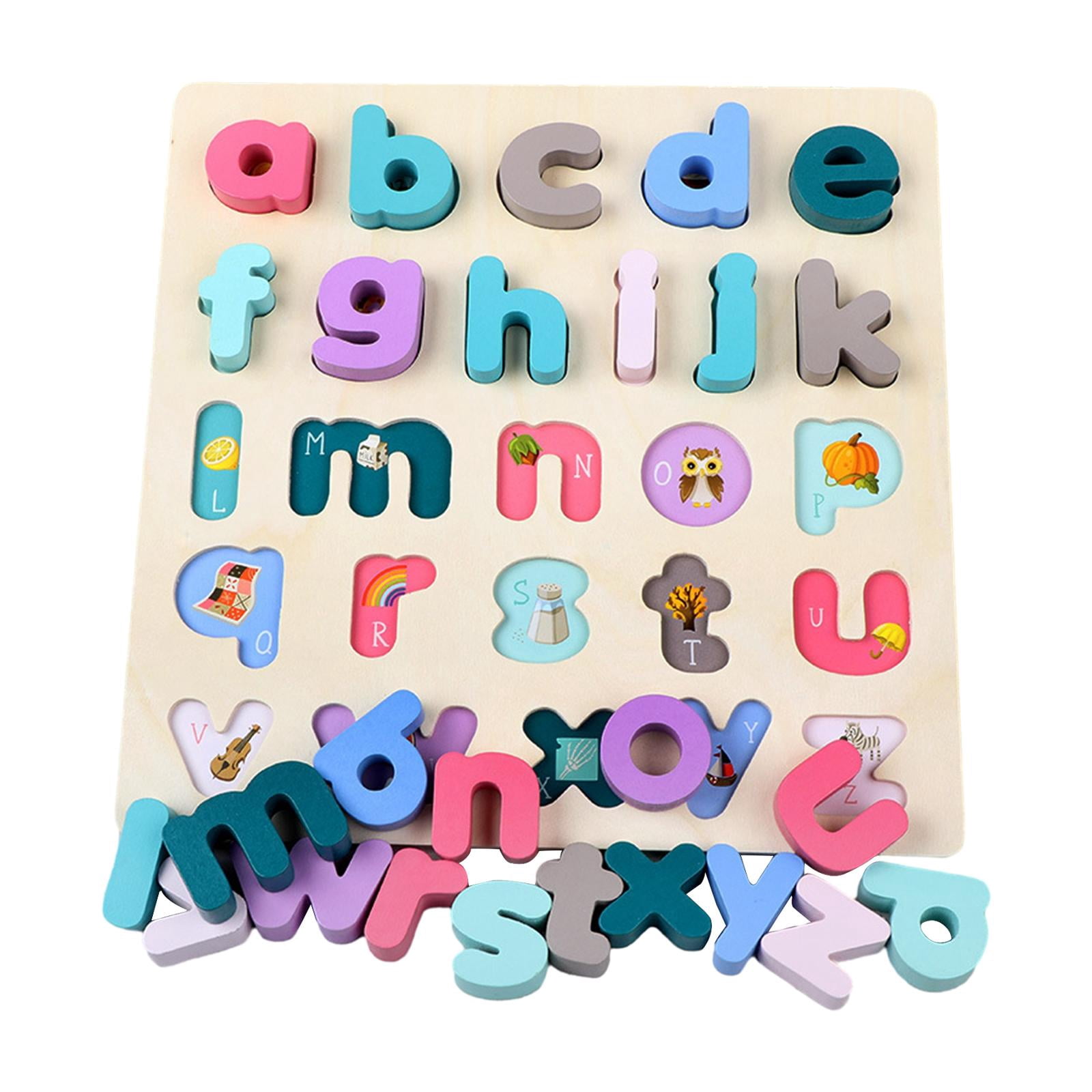 Wooden Recognition Toys Chunky Puzzles Board for Baby Toddlers Girls ...