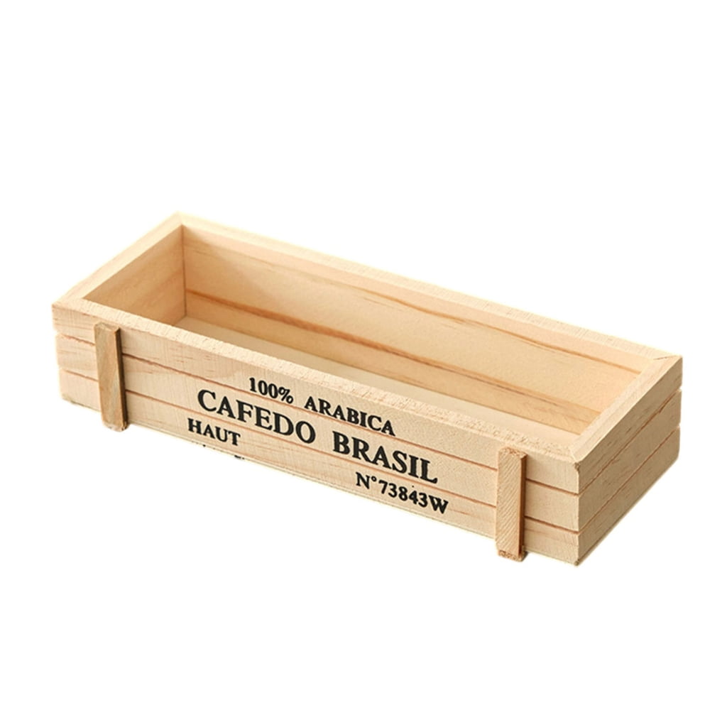 Wooden Rectangle Troughs Box Plant Bed Planter Box Garden Plant Flower ...