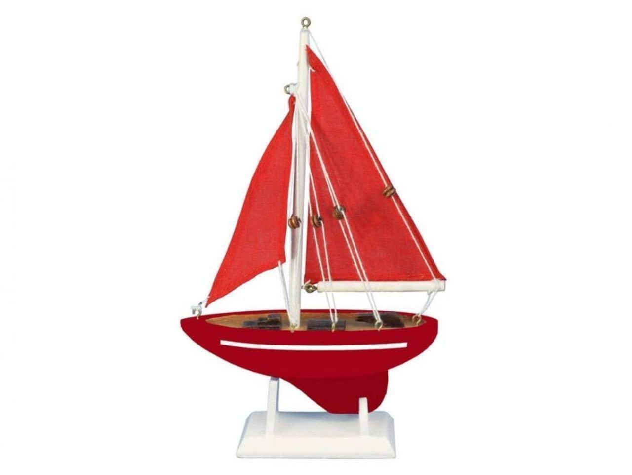 Hampton Nautical Sailboat9-120 Wooden Red Sea Sailboat9-120 Sailboat 9 ...