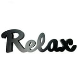 Wooden Relax Letter Table Sign Blessed Cutout Word Sign Wall Decor ...