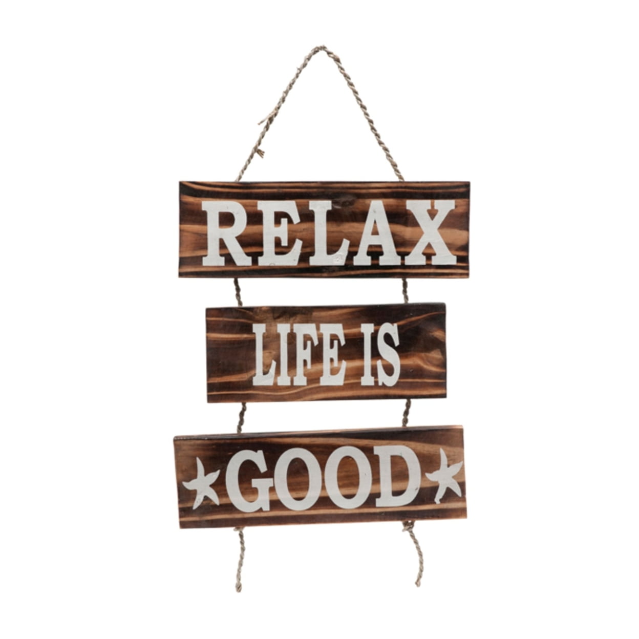 Wooden Relax Life is Good Wall Art Hanging Sign - Walmart Business Supplies