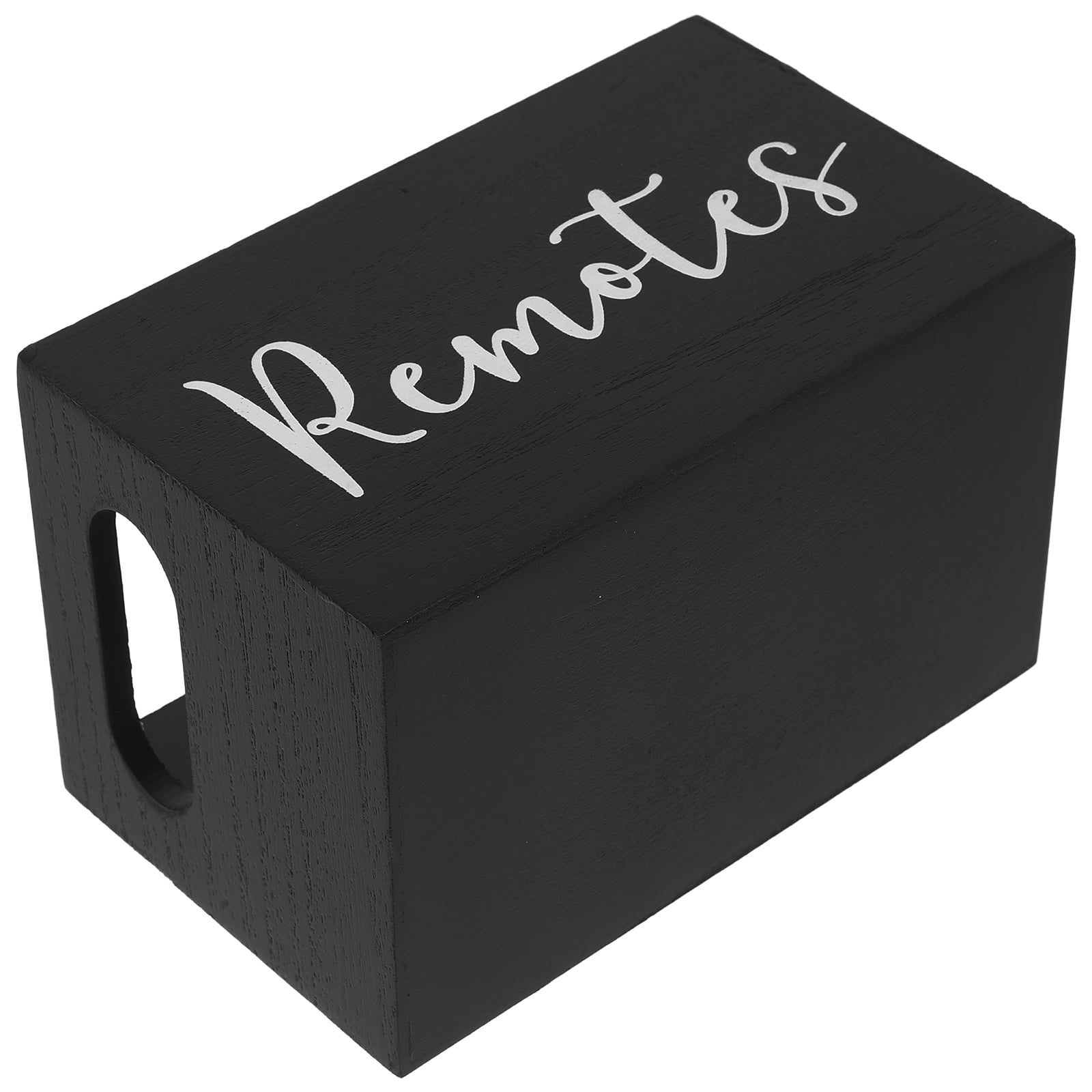 Wooden Remote Control Holder Desk Tv Remote Organizer With Compartments ...