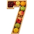 Wooden Reusable Number Tray for Cheese Snack Home Bar PartyC - Walmart.com