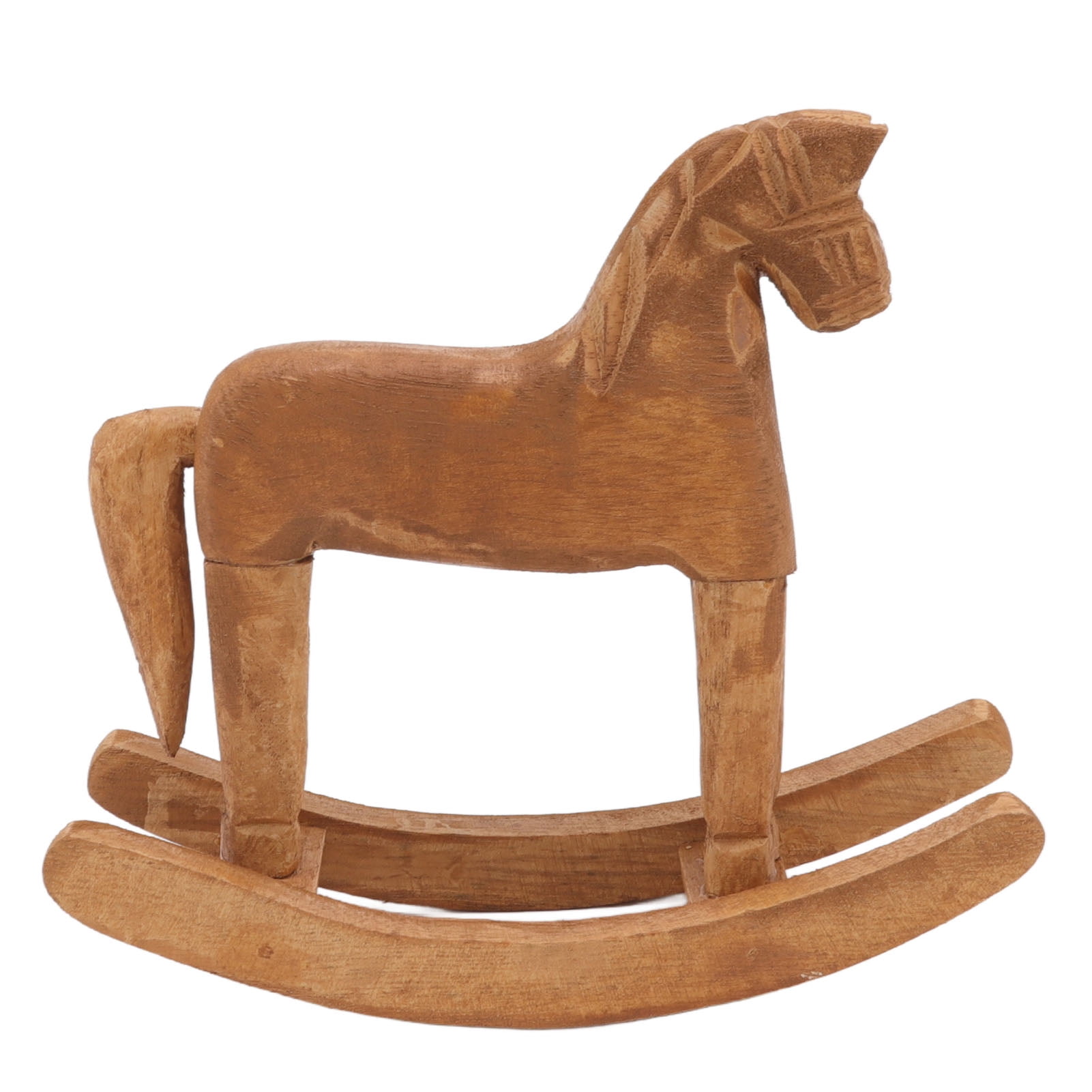 Wooden Rocking Horse Ancient Lucky Hand Carved Rocking Horse Animal ...