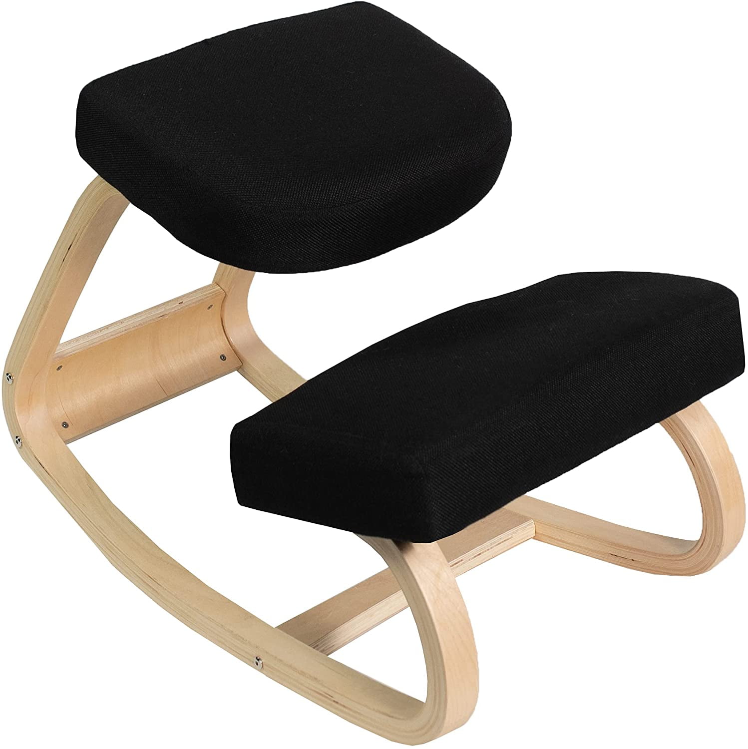 Wooden Rocking Kneeling Chair, Ergonomic Home Office Stool Posture Seat ...