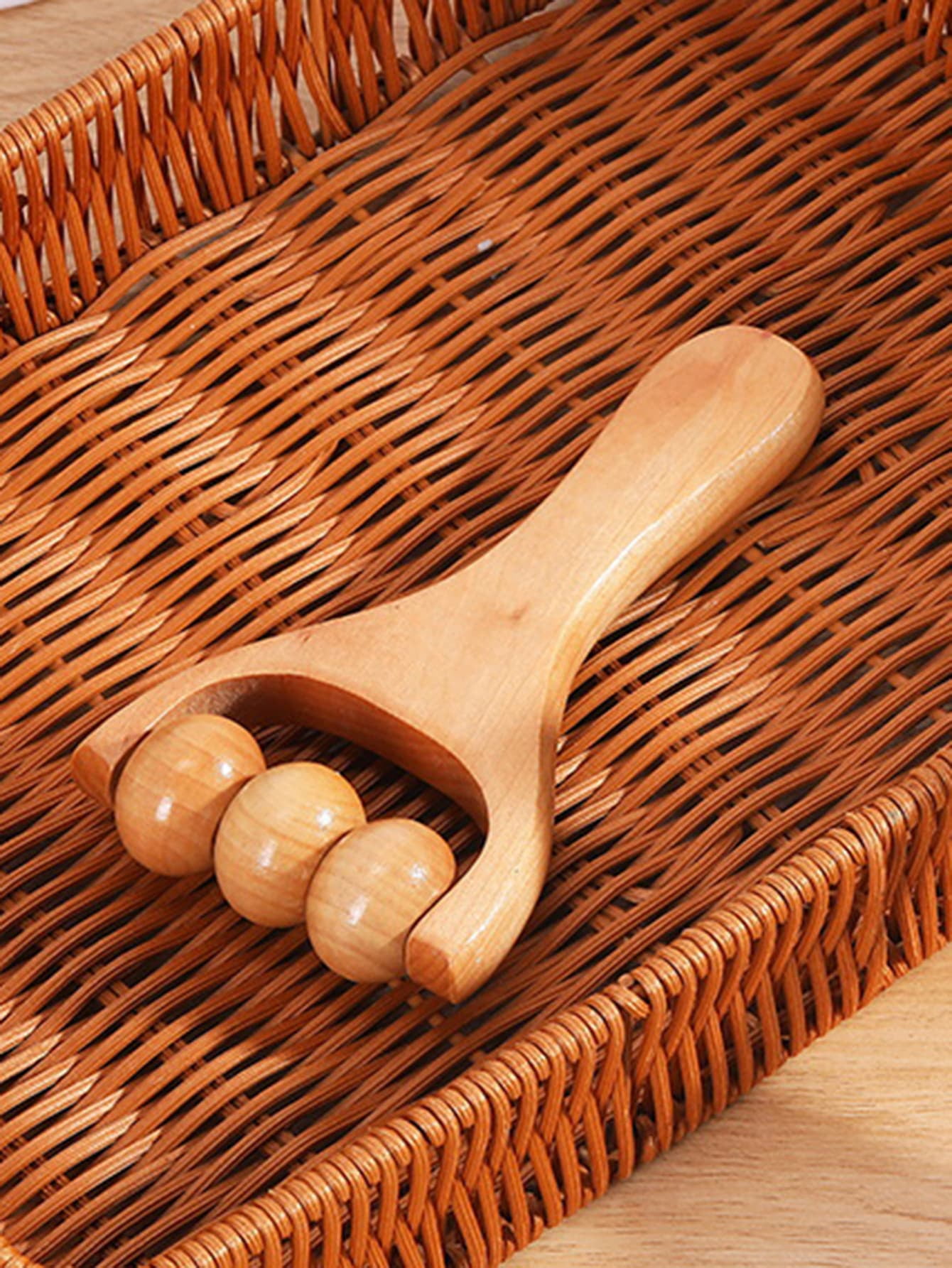 Wooden Roller Massager Therapy Body Massager Face Shoulder Neck Hand ...