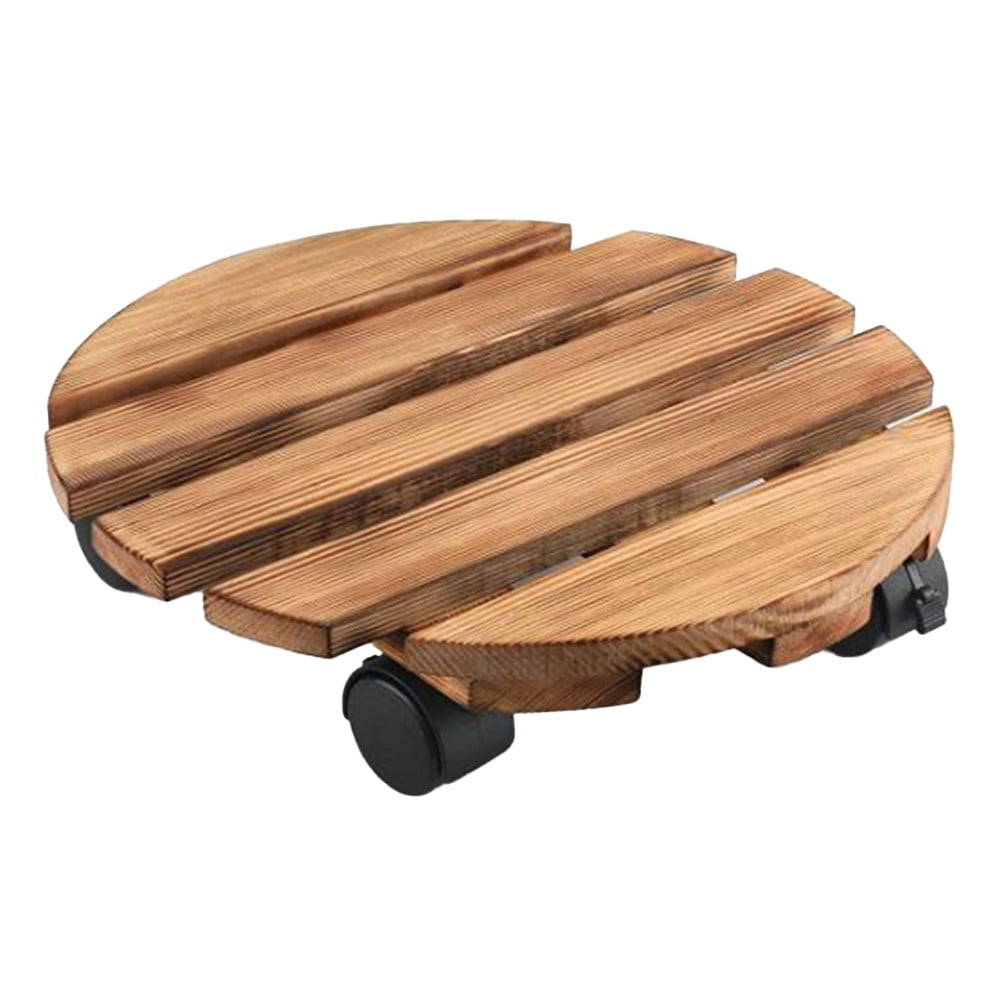Wooden Roller Plant Mover Outdoor Indoor Plante Trolley Stand Movers ...