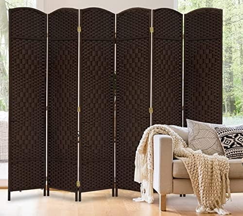 Wooden Room Divider Wall partition Folding Screen - 360 ° Rotating ...