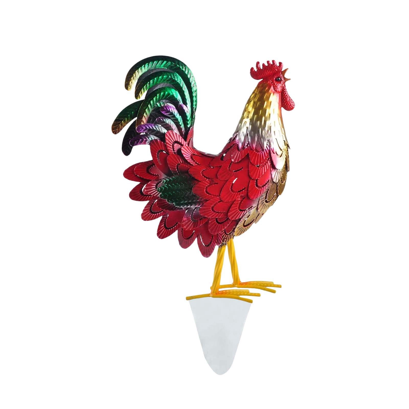 Wooden Rooster Garden Statue And Sculpture Outdoor Decoration Animal ...