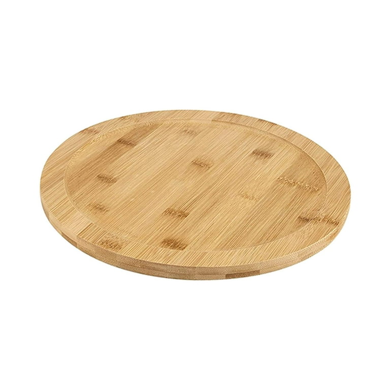 Wooden Rotating Dining Plate Wooden Round Rotating Plate Swivel Plate Wooden Turntable Rotating Wooden Tray for Pantry Kitchen Dining Table Walmart