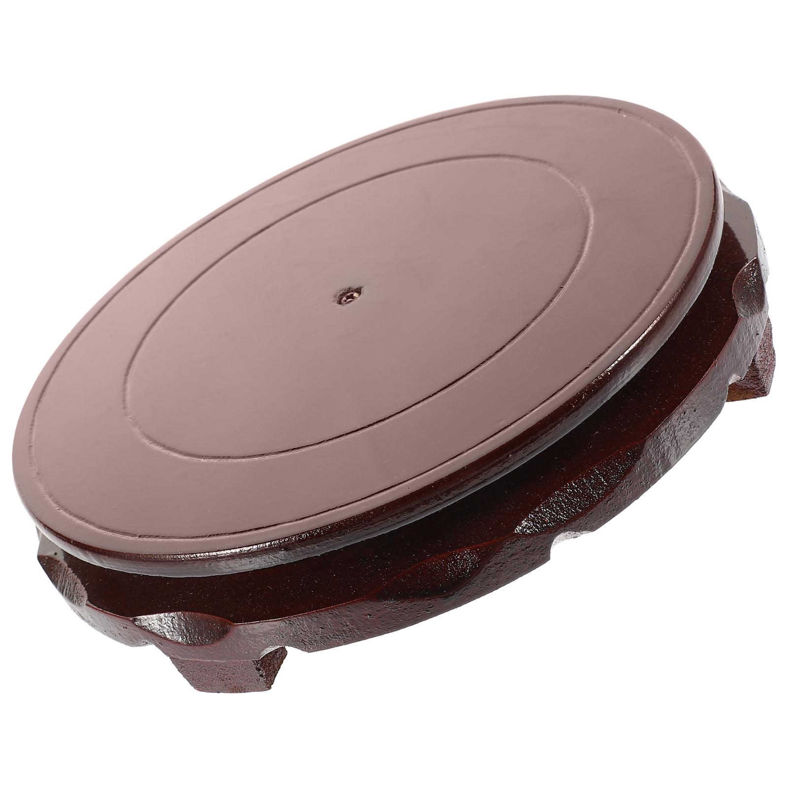 Wooden Rotating Tray Indoor Planter Pots Vases Home Decor Potted ...