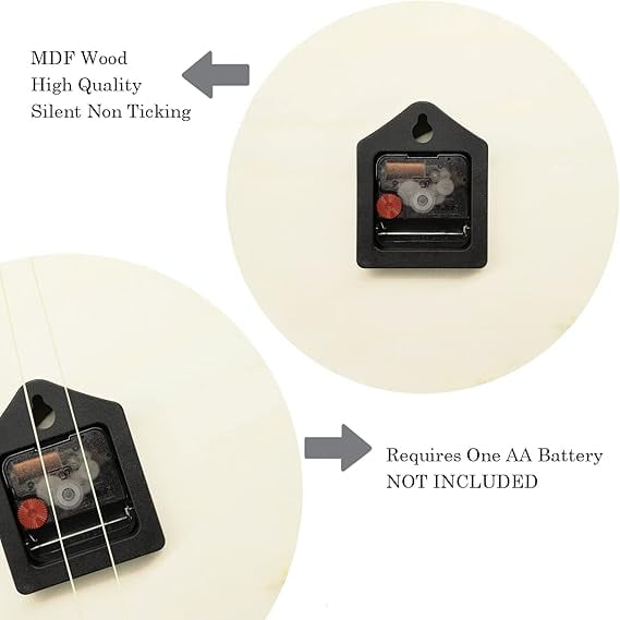 Wooden Round Nursery Clock Valentine's Day Hello Love Gnome and Truck ...