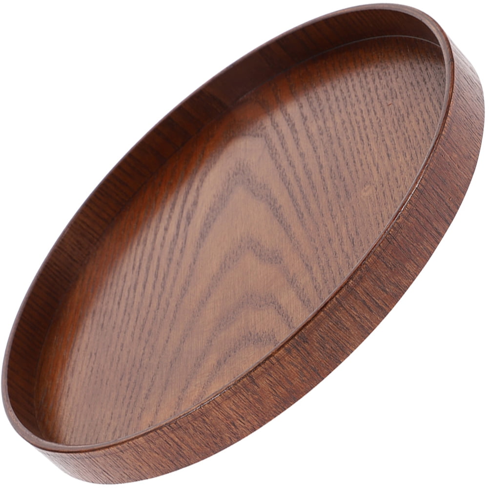 Wooden Round Tray Japanese-style Dining Table Decor Centerpieces for ...