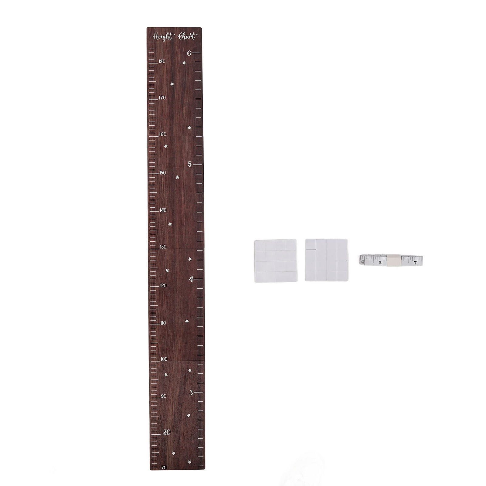 Wooden Ruler Growth Chart Wood Height Chart Easy Installation Height ...