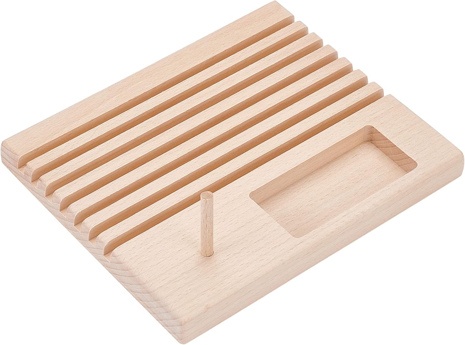 Wooden Ruler Rack 7 Slot Quilting Ruler Holder Small Size Beech Ruler ...