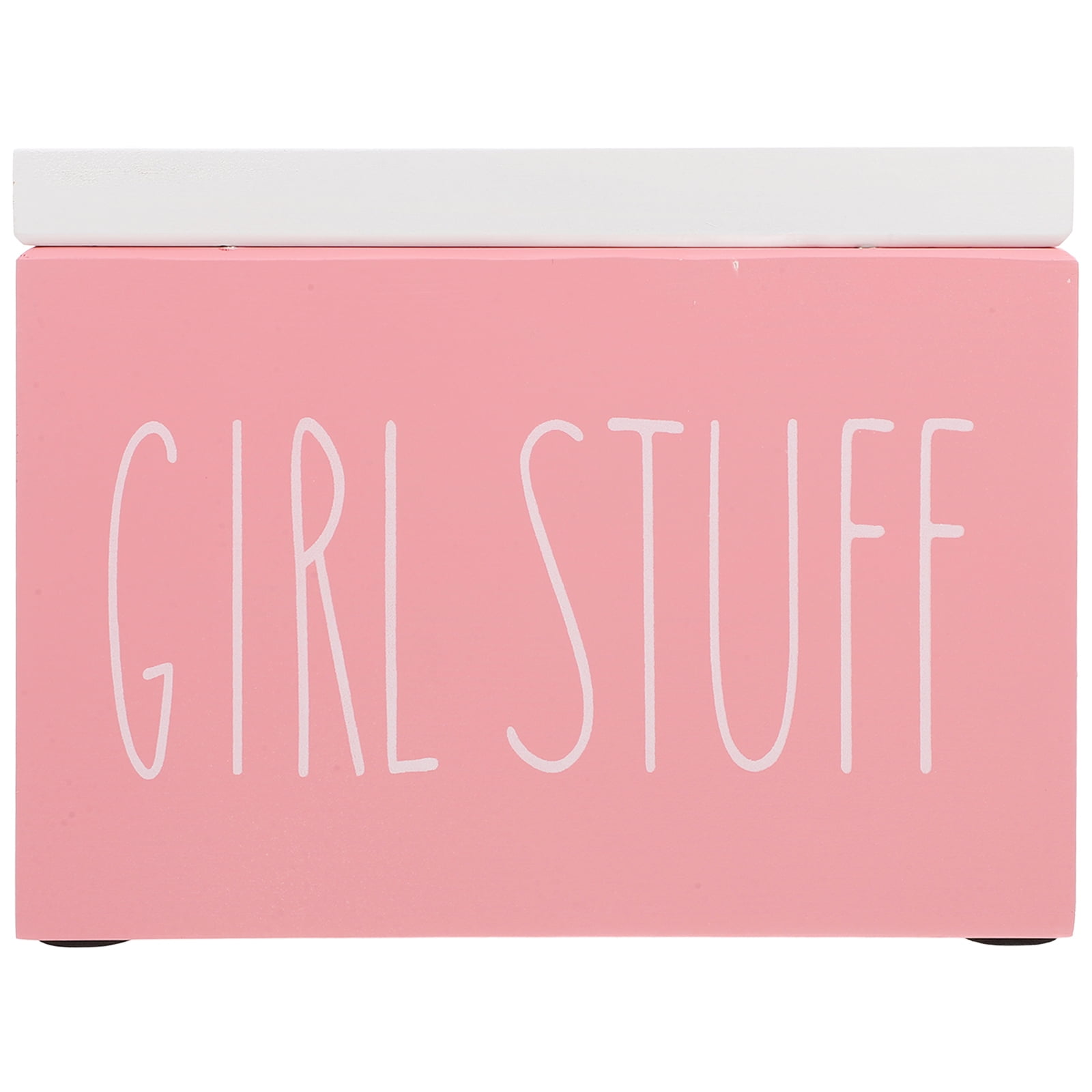 Wooden Sanitary Napkin Holder Feminine Products Organizer With Lid Pad ...