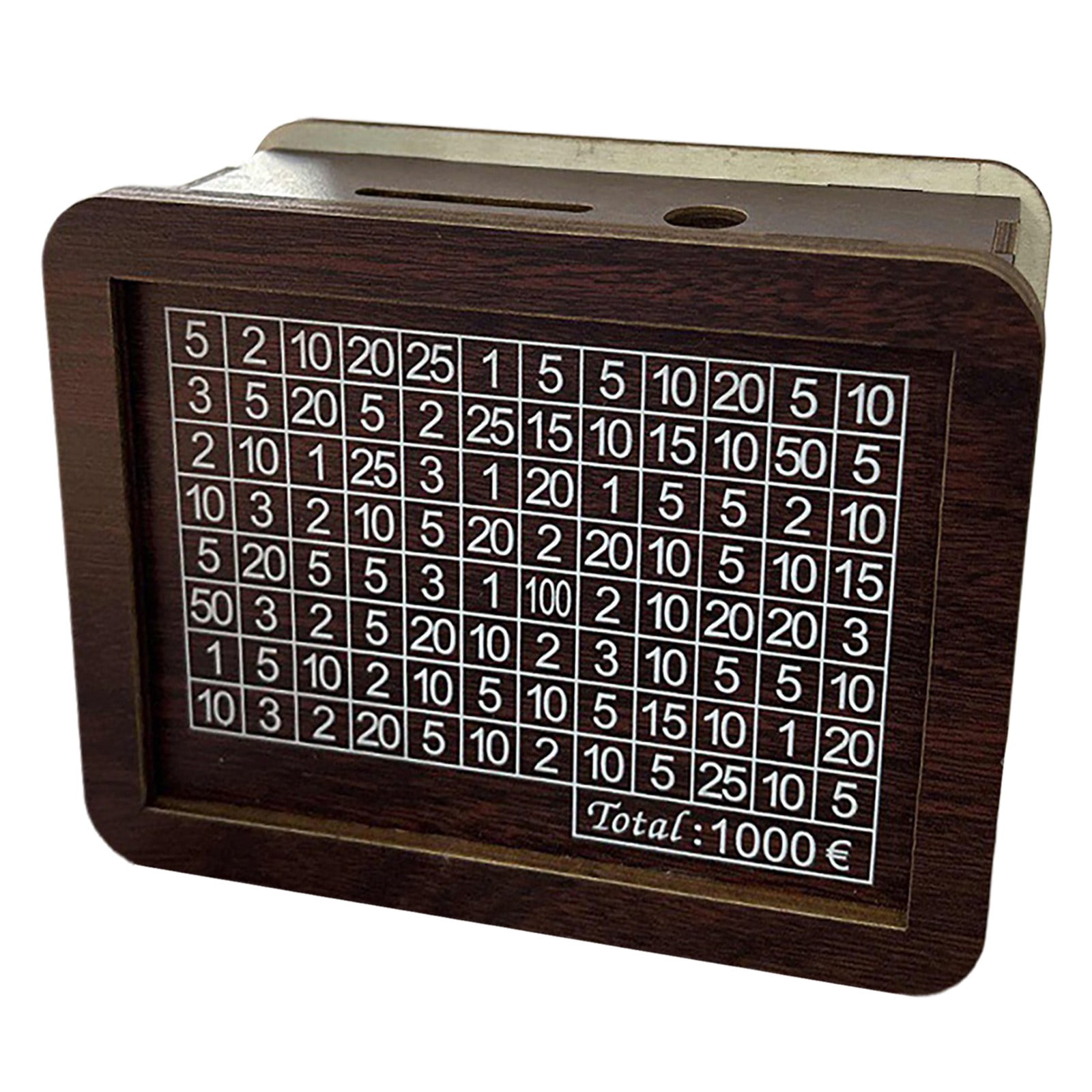 Wooden Savings Box with Lock - 2026 New Year Savings Challenge Box ...