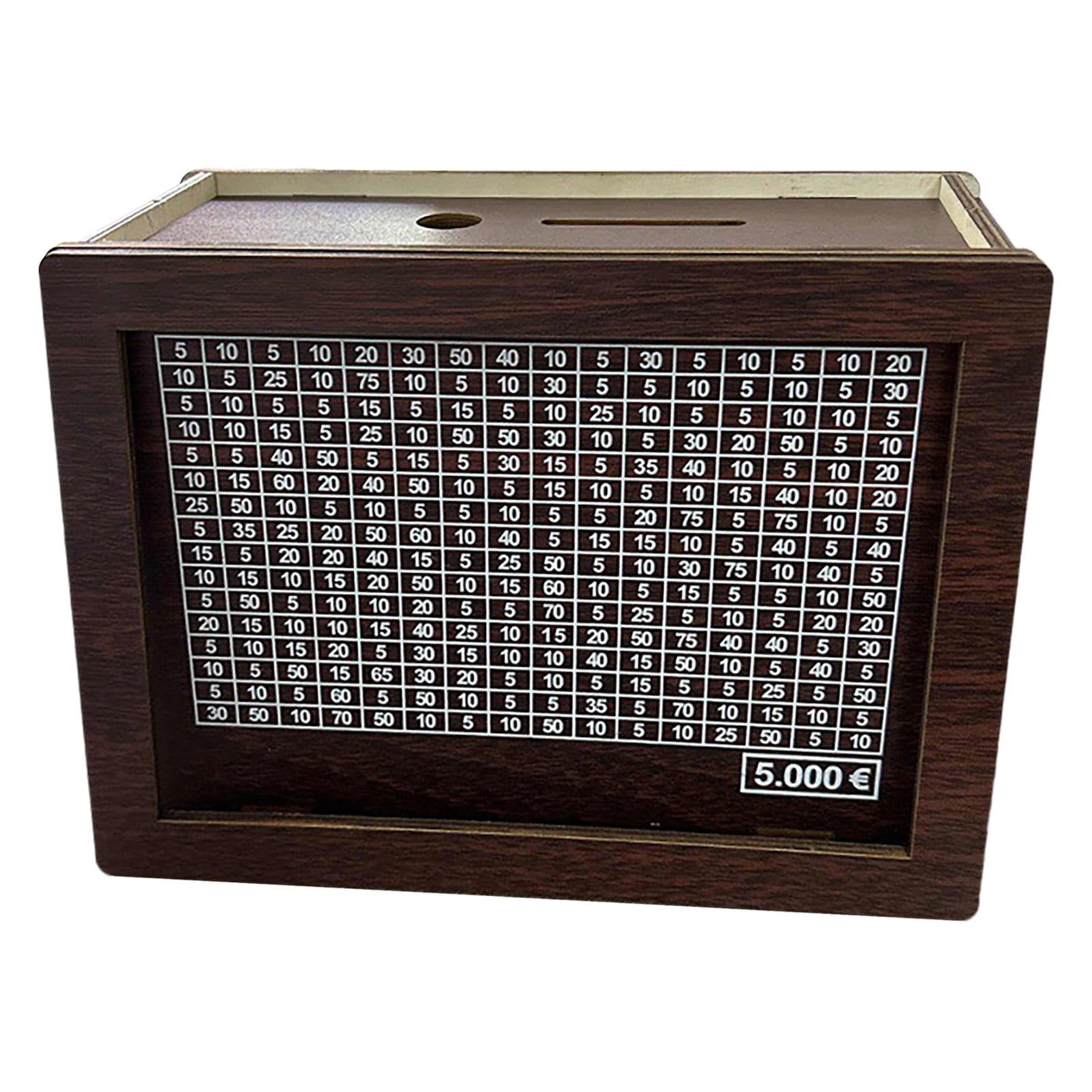 Wooden Savings Box with Lock, 2026 Savings Challenge Counter Bank, Diy ...