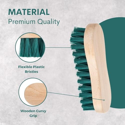 Wooden Scrubbing Brush For Clothes 2 Pack Heavy Duty Hand Scrubber ...