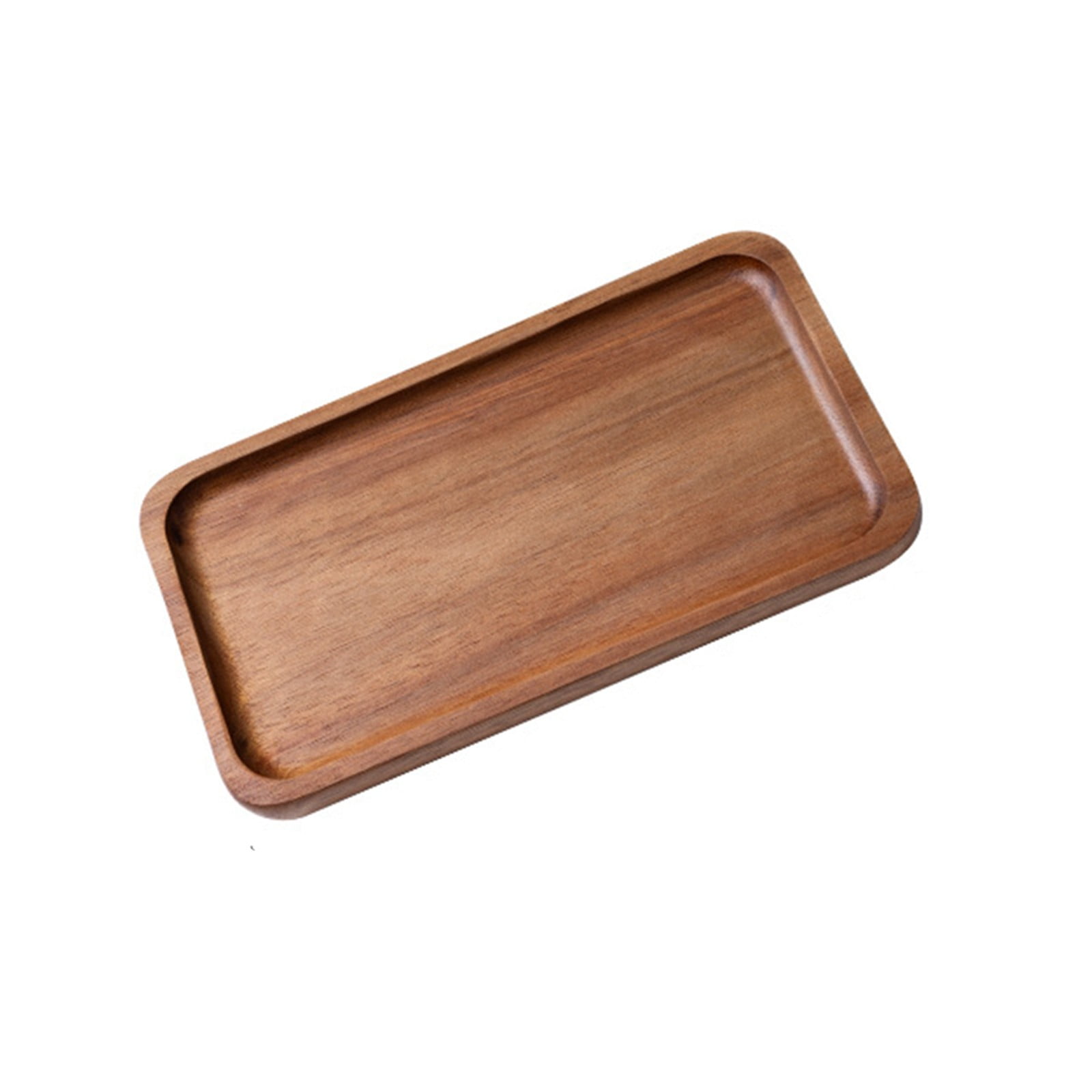 Wooden Serving Tray Tea Platter Dinner Plates Fruit Dishes Charcuterie ...