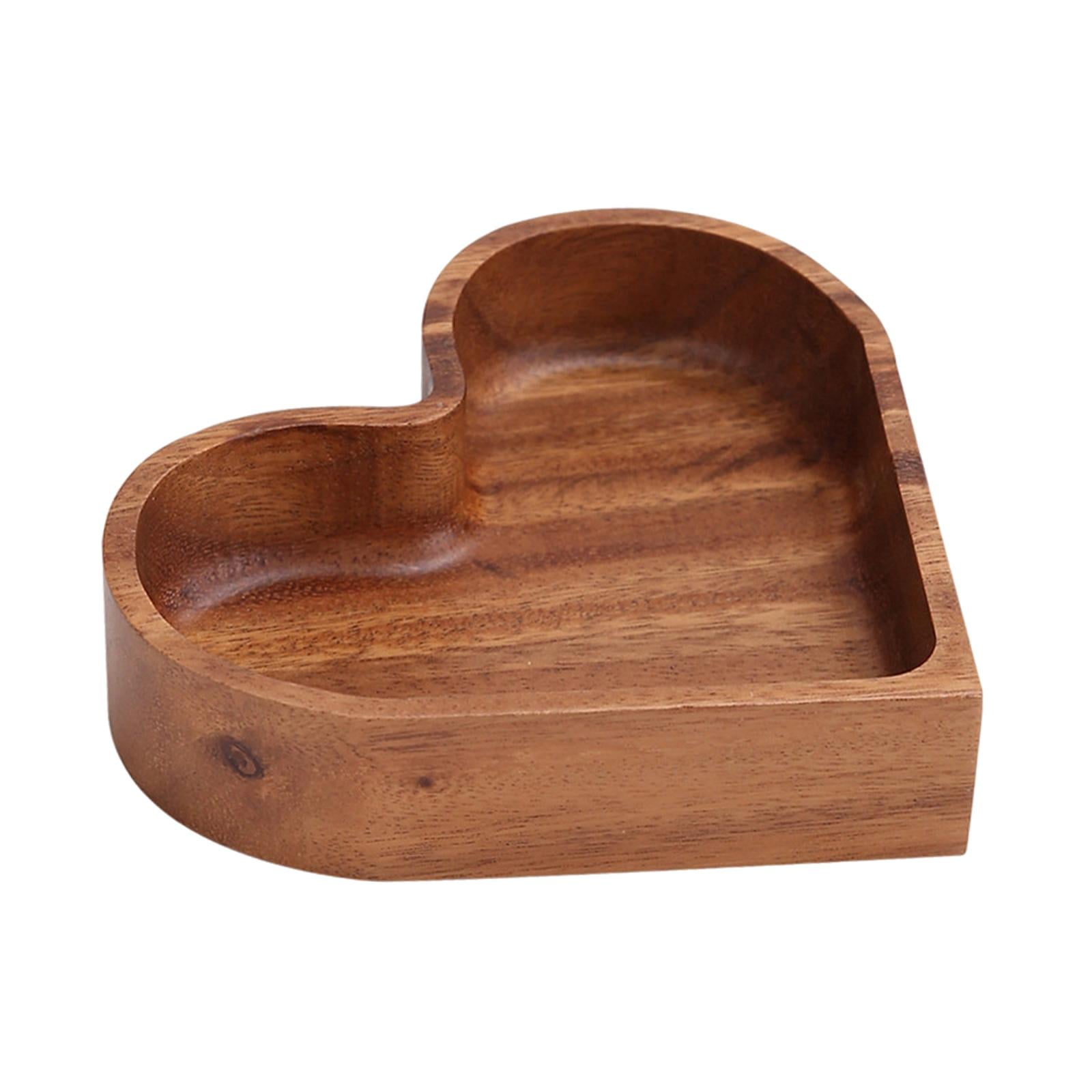 Wooden Serving Tray Wooden Serving Plate for Dinner, Coffee Table ...