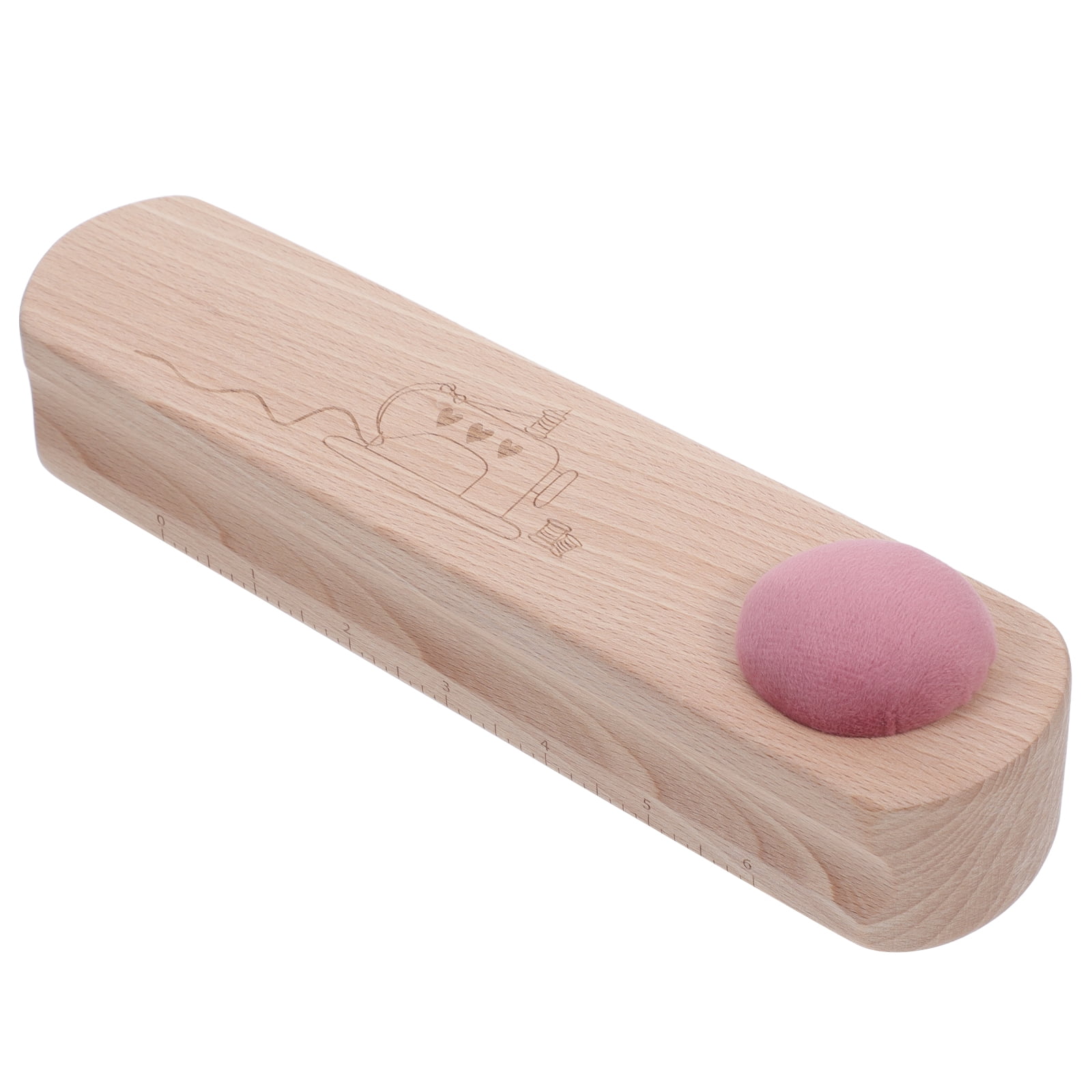 Tailors Clapper with Pin Cushion, Hardwood Ironing Clapper Steam Wood ...