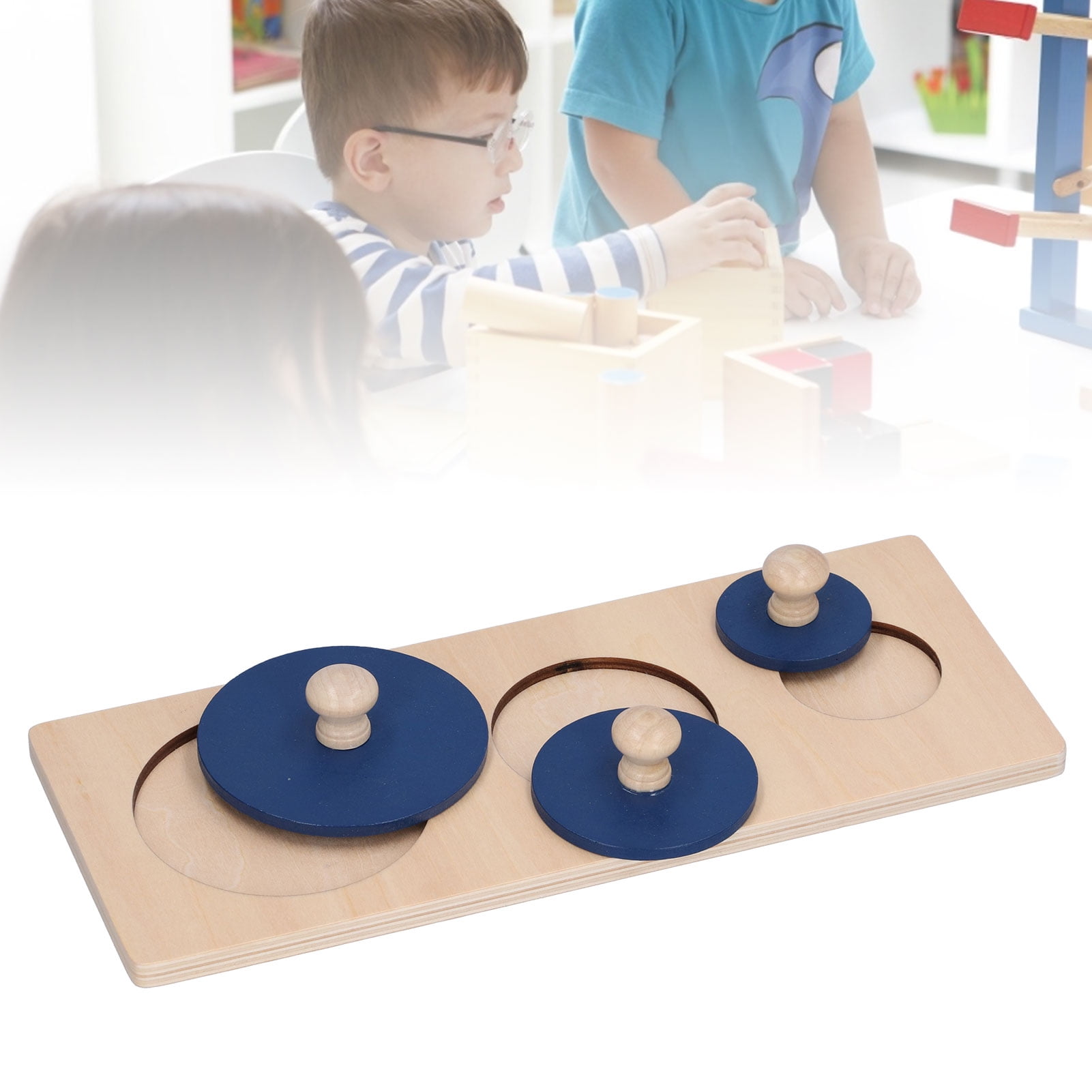 Wooden Shape Puzzles,Geometric Puzzle Board,Montessori Baby Toy Puzzle ...