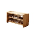 Wooden Shoe Rack Bench Entryway Hallway Storage Seat - Walmart.com