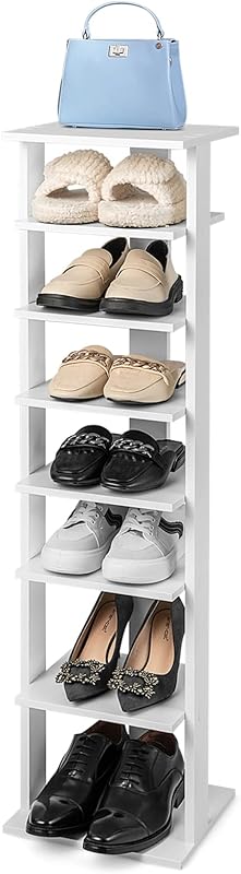 Wooden Shoe Rack, Patented Double Row Shoe Organizer for 16 Pairs ...