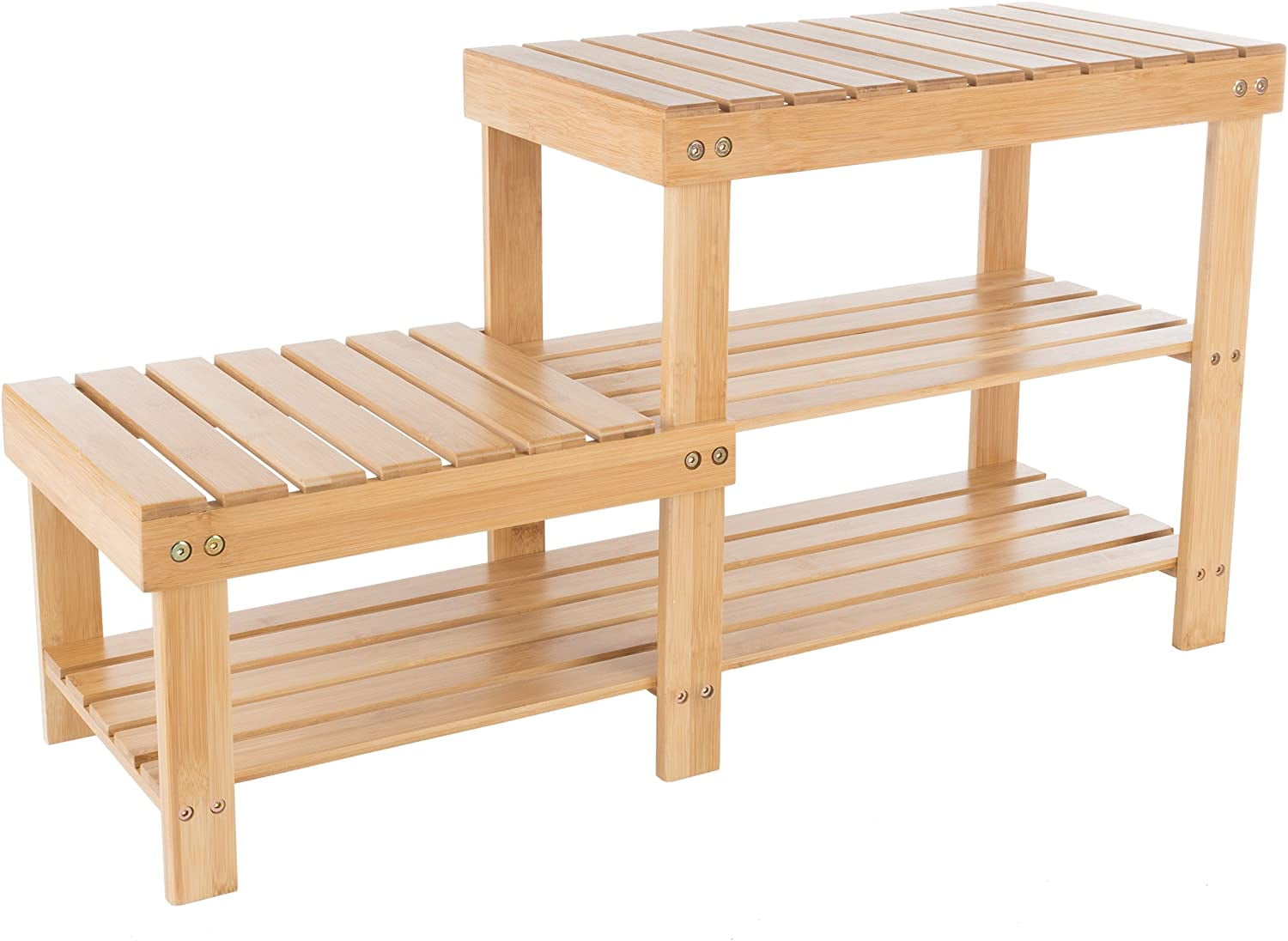 Wooden Shoe Rack - Space-Saving Storage Organizer - Walmart.com