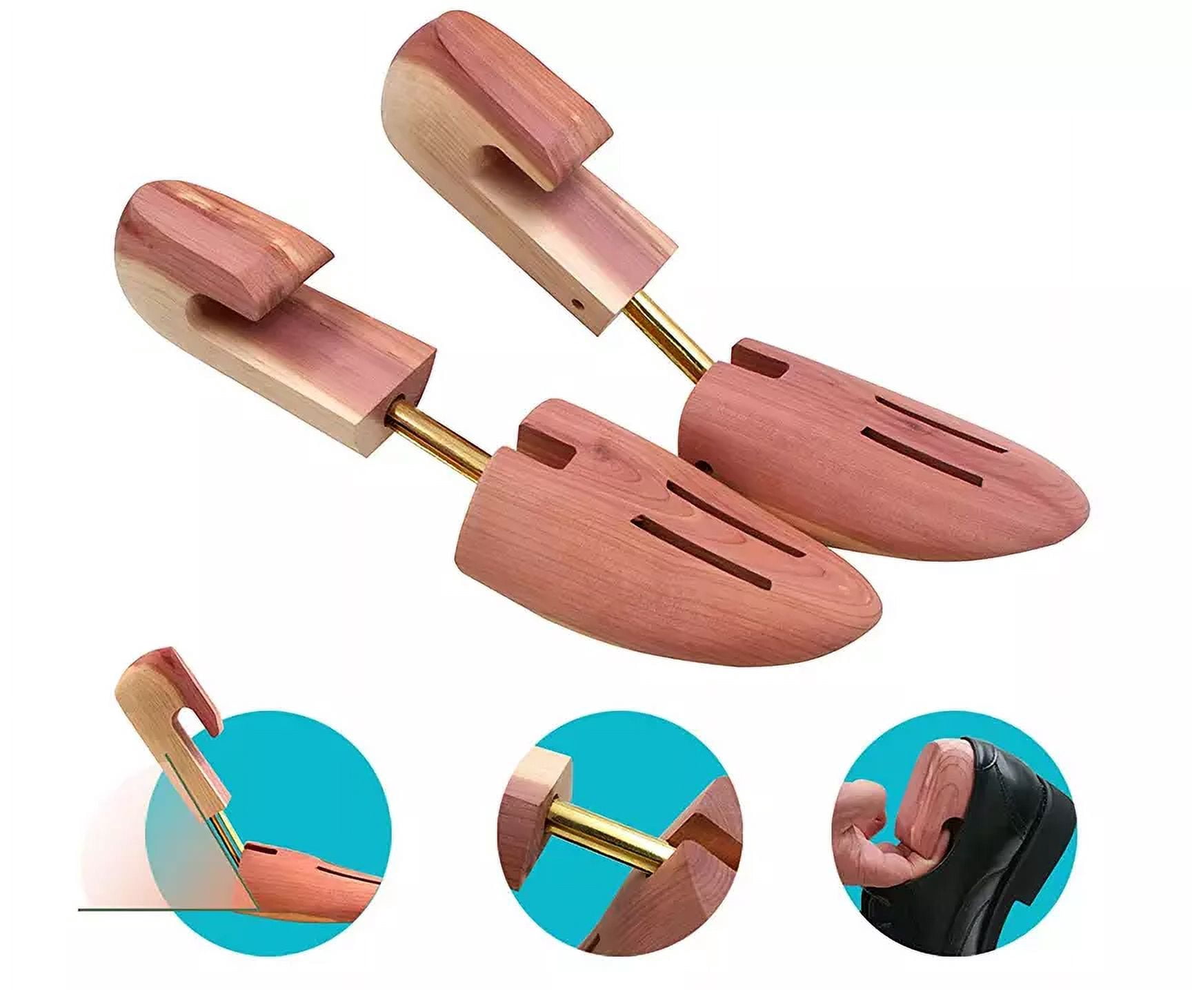 Wooden Shoe Stretcher Men's Combination Cedar Wood Shoe Tree - Walmart.com