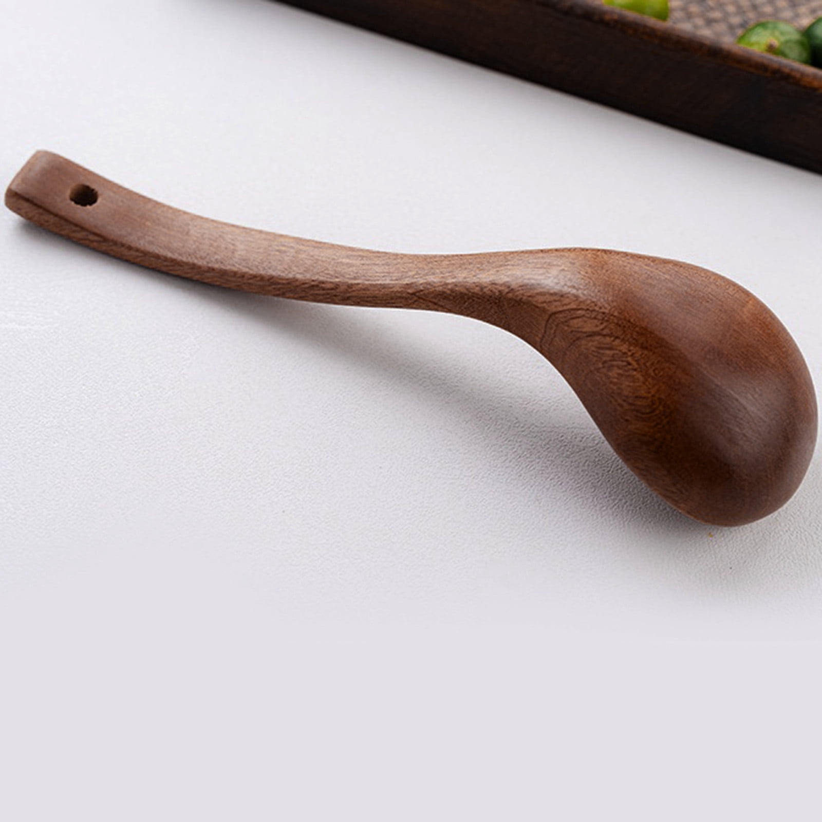 Wooden Shovel Spoon Non Stick Wood Long Rice Spatula Kitchen Cooking ...