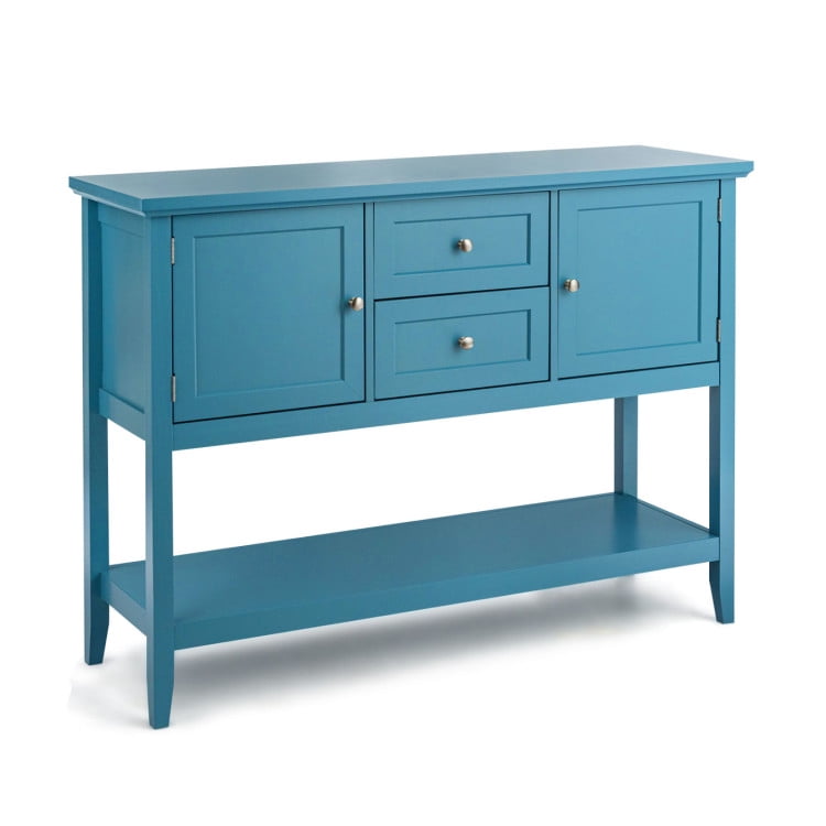 Wooden Sideboard Buffet Console Table with Drawers and Storage ...