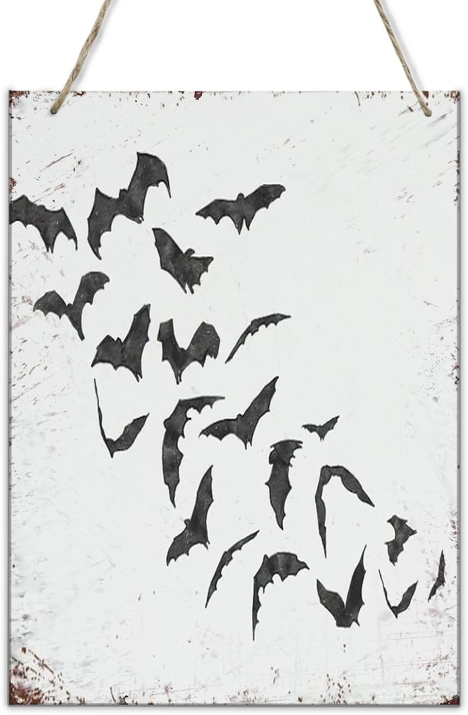 Wooden Sign 8x10 Inch Flying Bat Printable Wall Art Print Wall Decor ...
