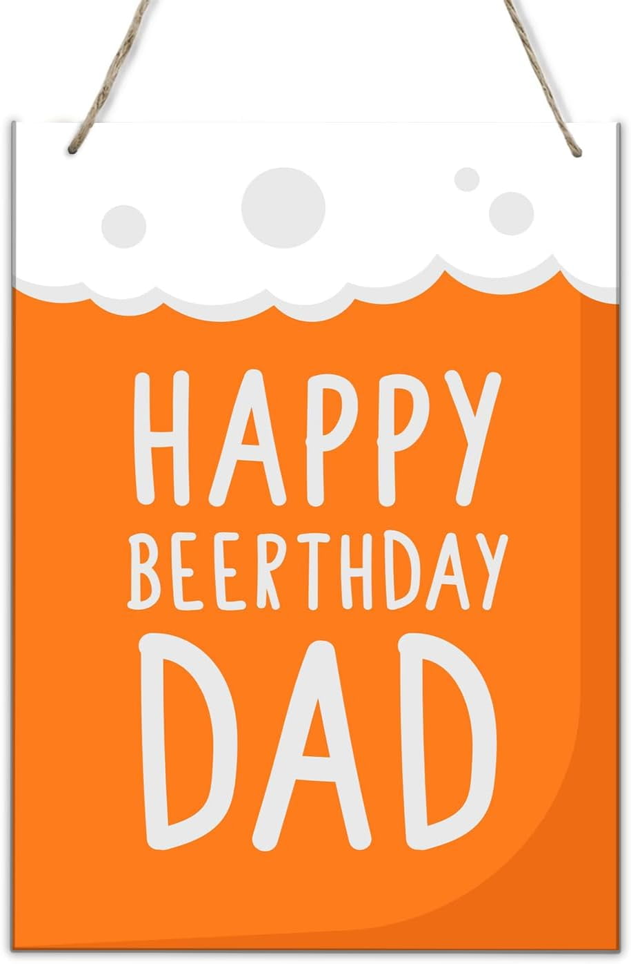 Wooden Sign 8x10 Inch Happy Beerthday Dad Wooden Sign Bathroom Quotes ...