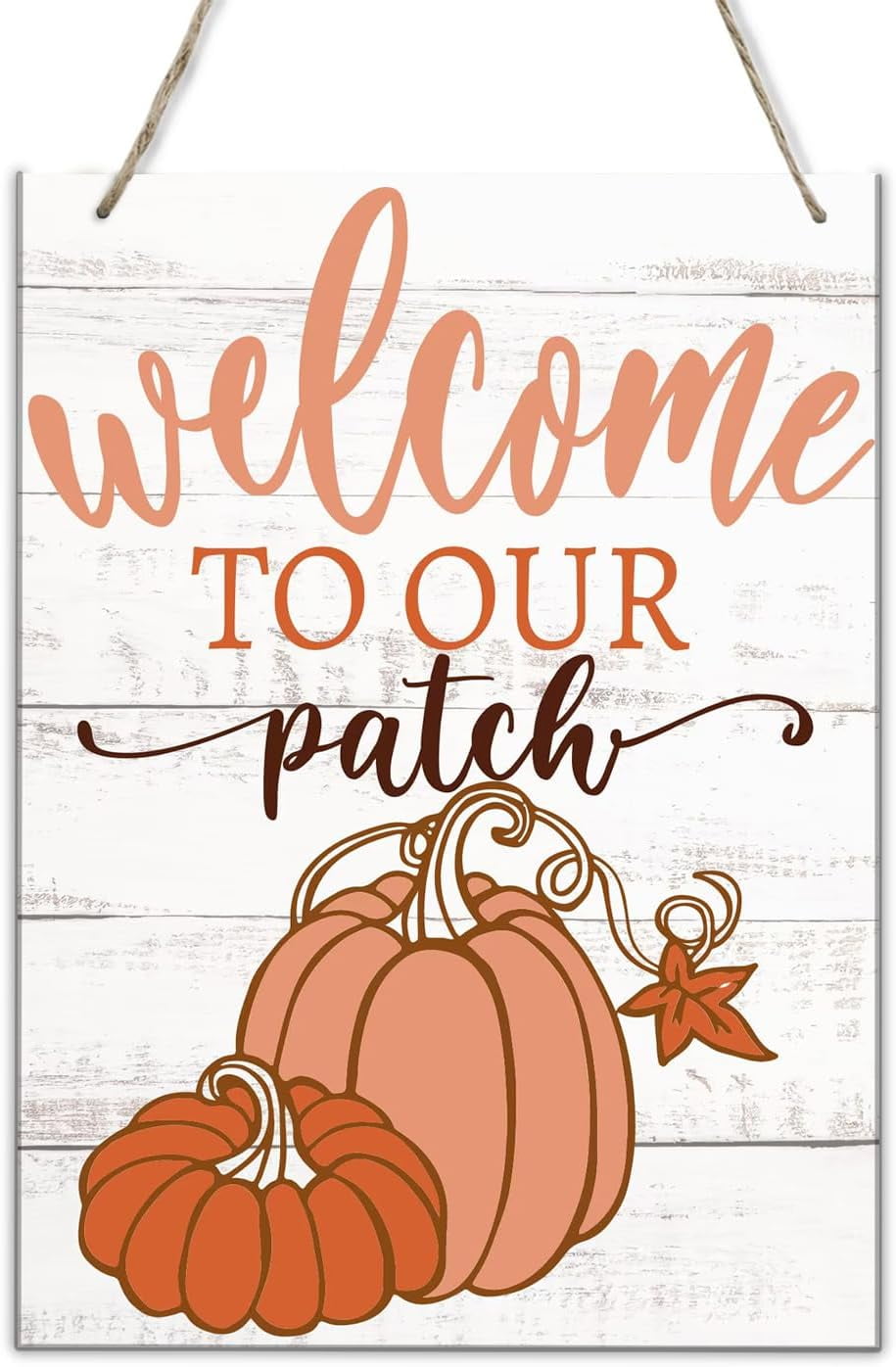 Wooden Sign 8x10 Inch Hello Fall Welcome To Our Patch Funny Retro ...