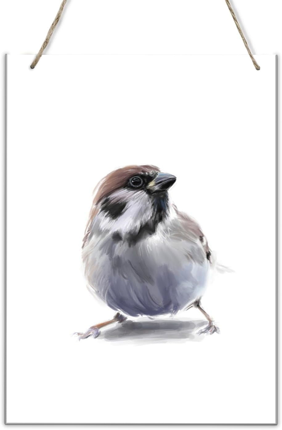 Wooden Sign 8x10 Inch Sparrow Sign Bathroom Wooden Sign Funny Restroom ...