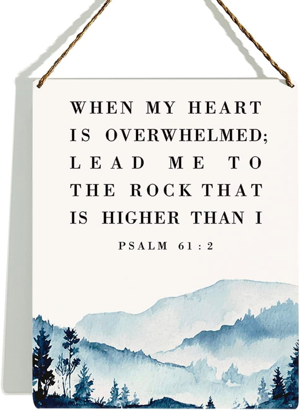 Wooden Sign 8x10 Inch Verse Wall Decor Wooden Hanging Sign Wall Decor ...