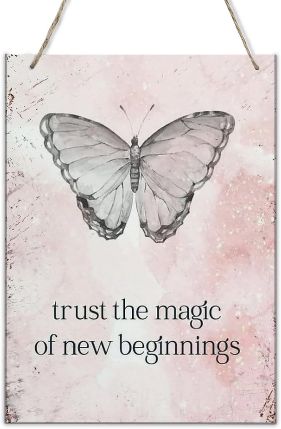 Wooden Sign 8x10 Inch Vintage Wooden Signs Trust The Magic of New ...