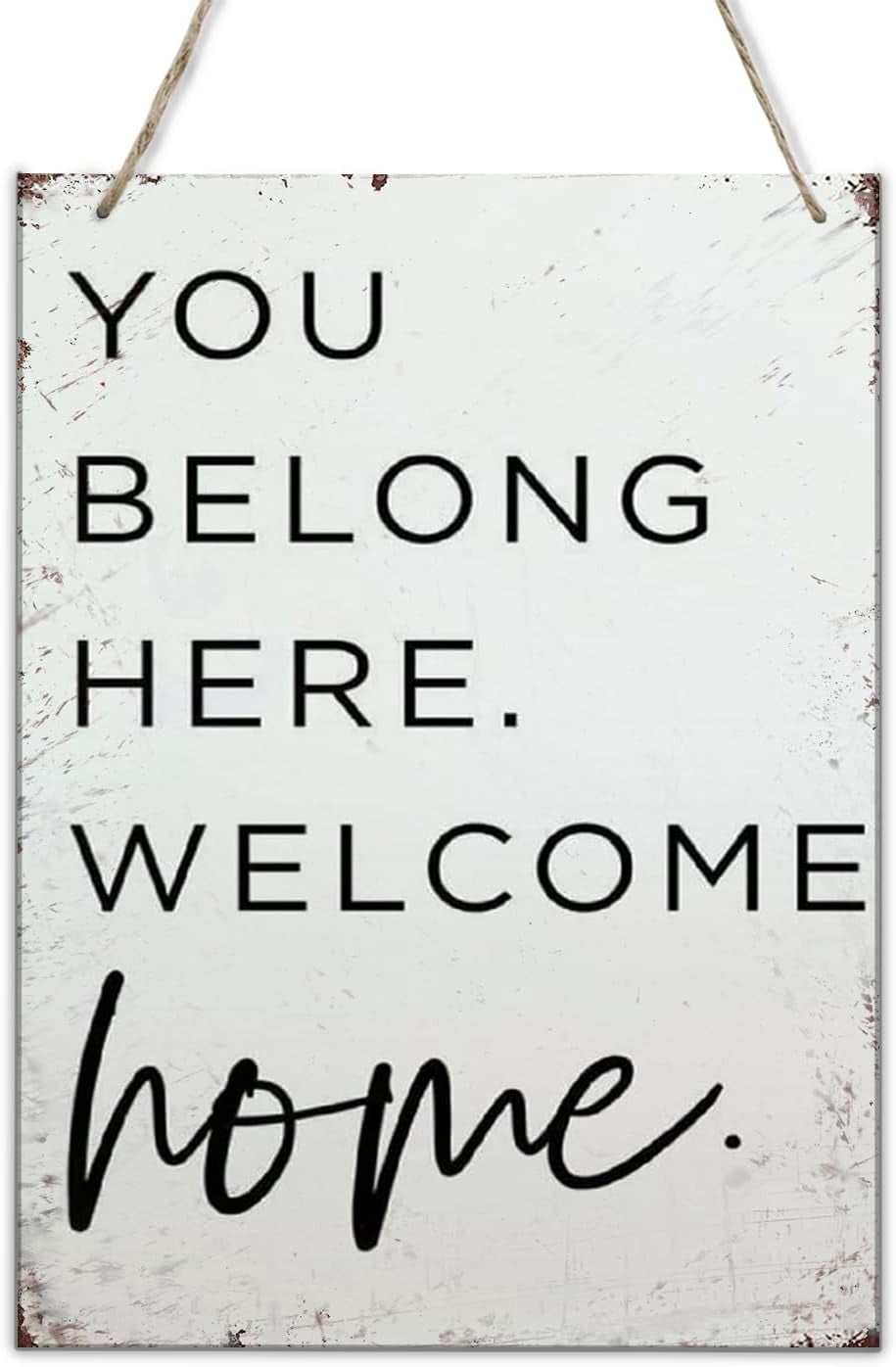 Wooden Sign 8x10 Inch Wood Sign You Belong Here Welcome Home Funny ...