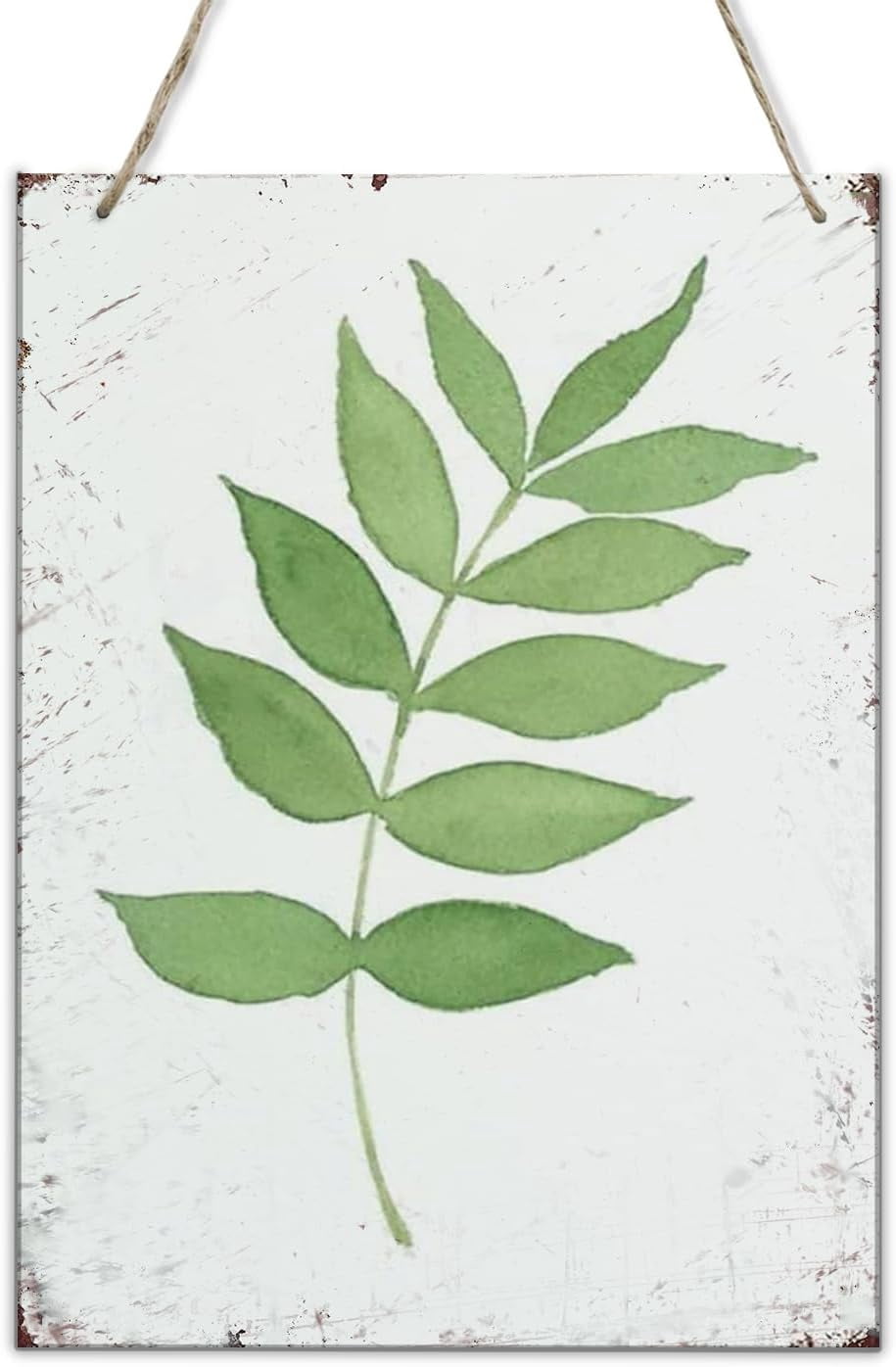 Wooden Sign 8x12 Inch Ash Leaf Vintage Wooden Sign Garden Decor Wood ...